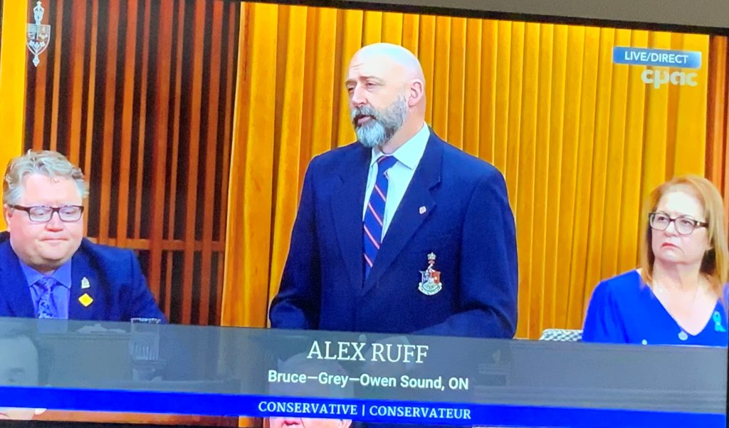 20838 Alex Ruff, RMC Class of 1997, and MP for Bruce-Grey-Owen Sound ...