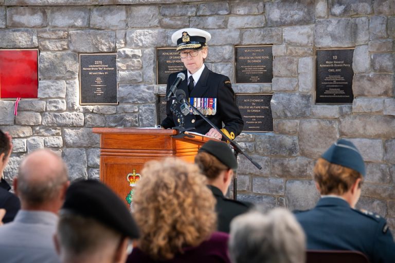 Royal Military College Wall of Honour Acceptance Speech by Lieutenant ...