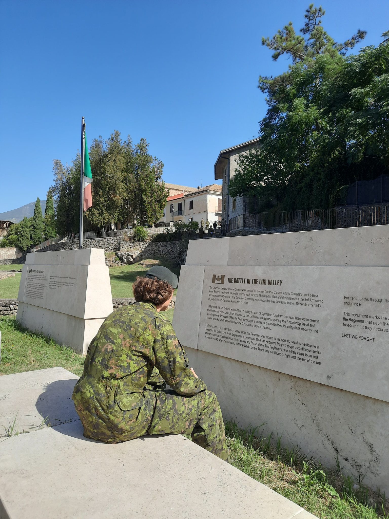 5586 Ian and Rosemary Mottershead support Italian Battlefield Tour for ...