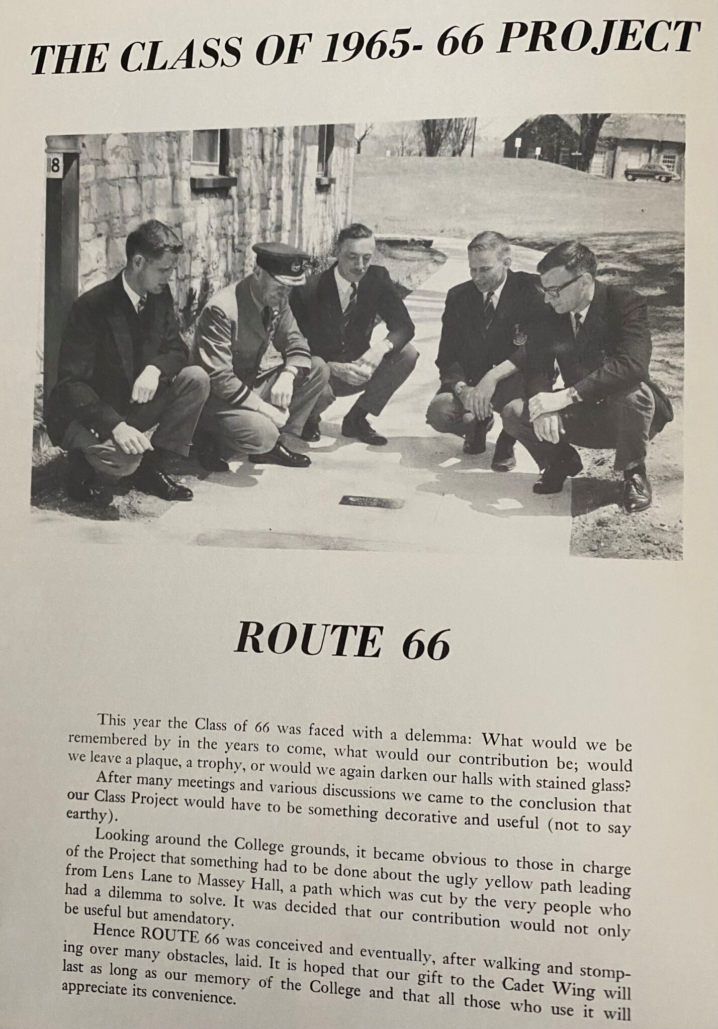 Dear Members of RMC Graduating Class 2025 From the Class of 1966 – eVeritas